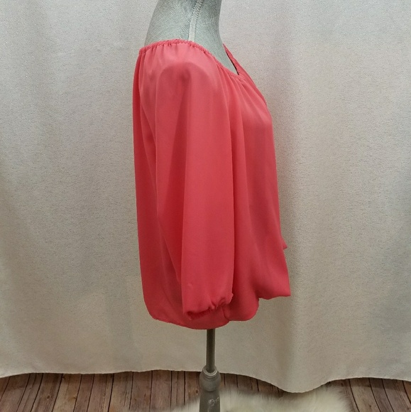 INC International Concepts | Tops | Nwt Inc Coral Keyhole Faux Wrap ...